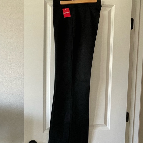 SPANX | Pants & Jumpsuits | Nwt Spanx The Perfect Double Slit Wide Leg ...